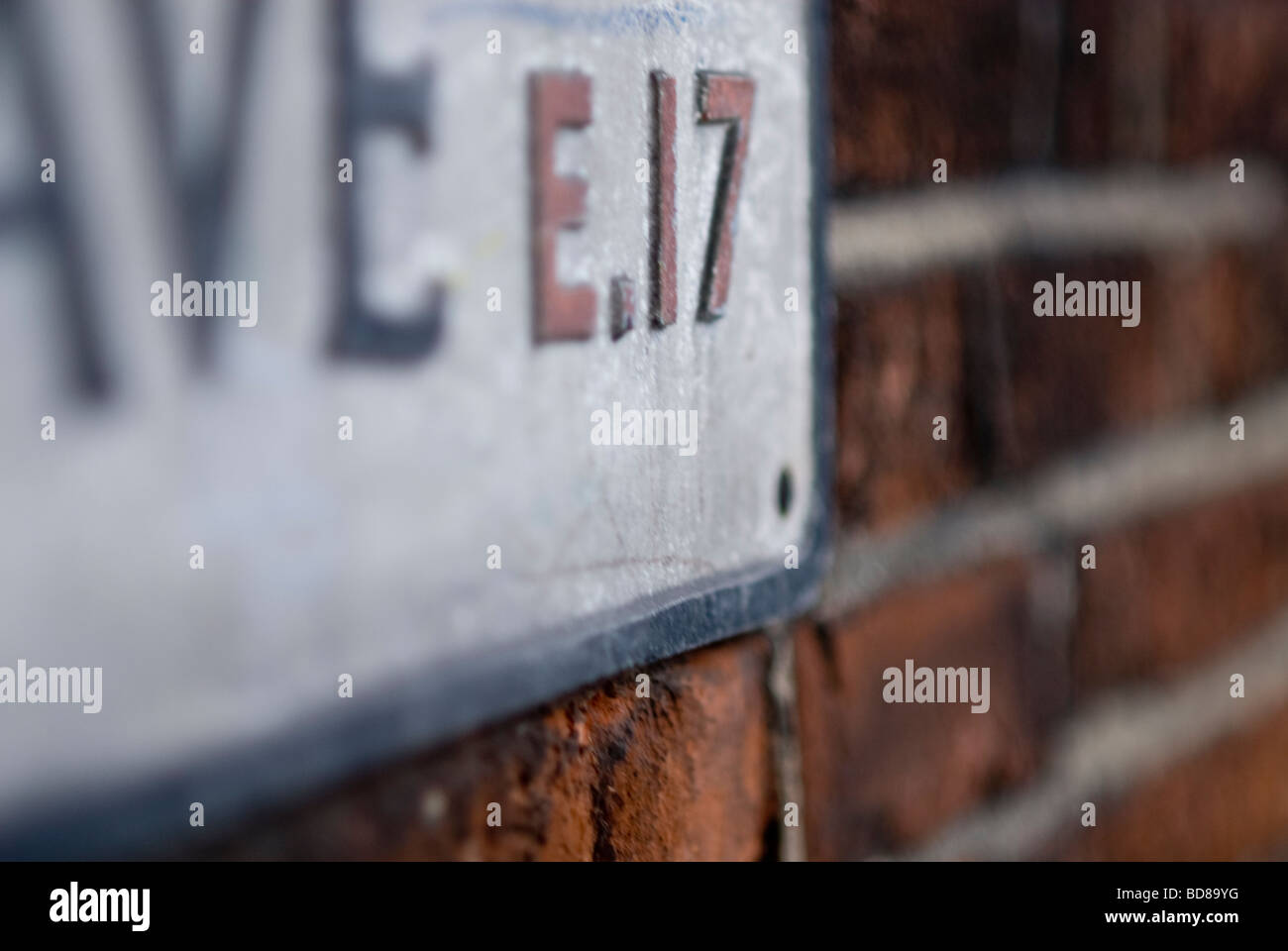 E17 Road sign, walthamstow east London Stock Photo - Alamy