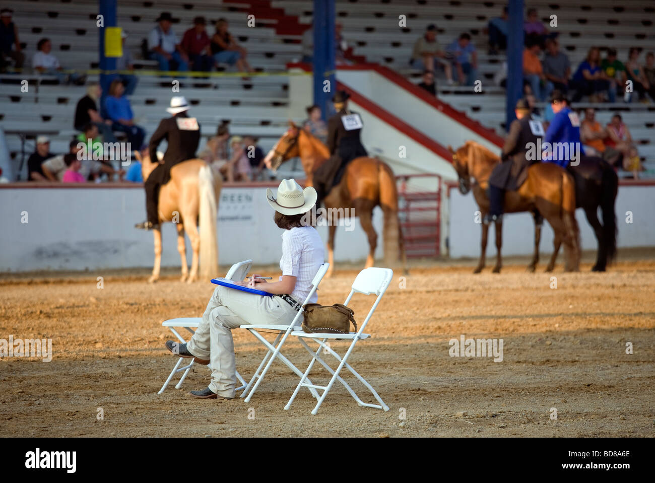 Judge during a dressage competition at Putnam County Fair in Cookeville ...