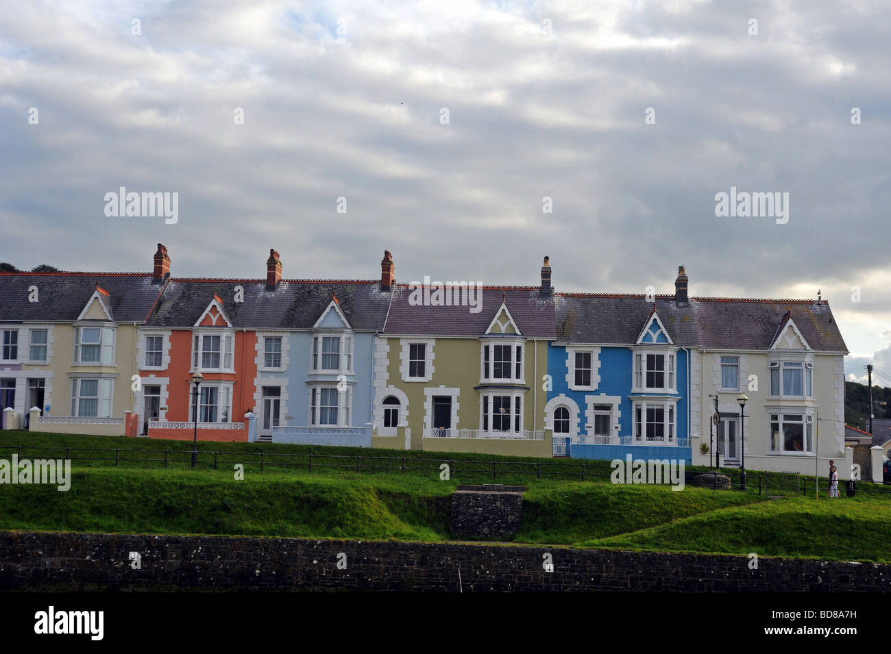 a row of Regency style houses on the south side of the harbour at ...