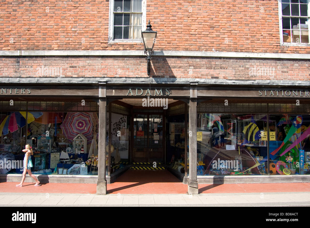 old ancient listed building shop visitors summer Rye town centre east ...