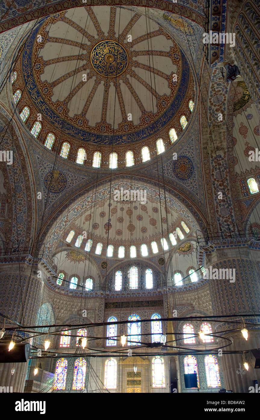 interior tiled domes of mosque Stock Photo - Alamy
