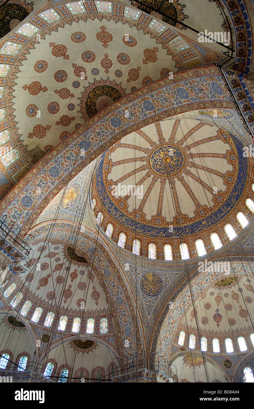 interior tiled domes of mosque Stock Photo - Alamy
