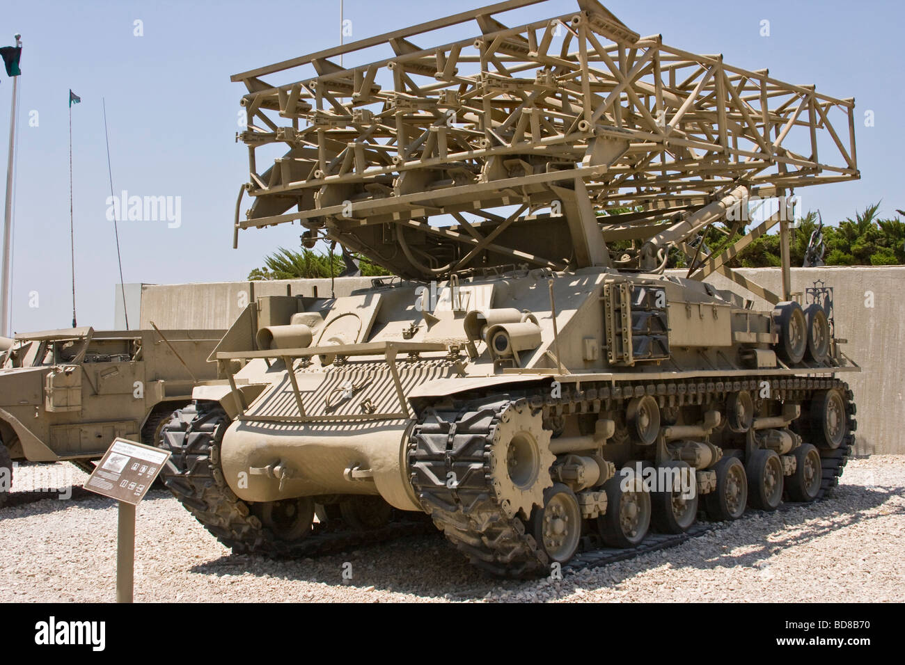 Sherman 290mm rocket launcher Stock Photo - Alamy