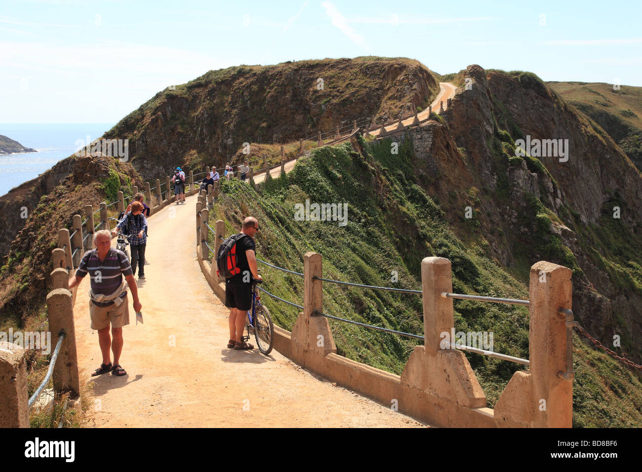 La Coupee Sark Island, Channel Islands Stock Photo - Alamy
