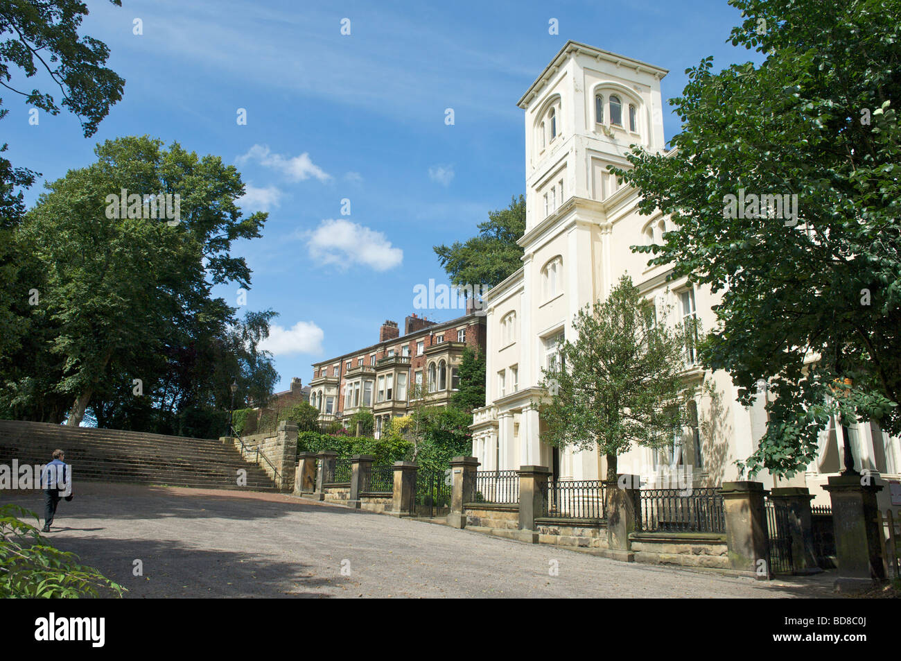 Avenham Tower on The Colonnades adjacent to Avenham Park,Preston Stock ...