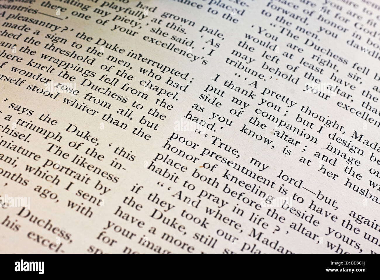 page of book Stock Photo - Alamy