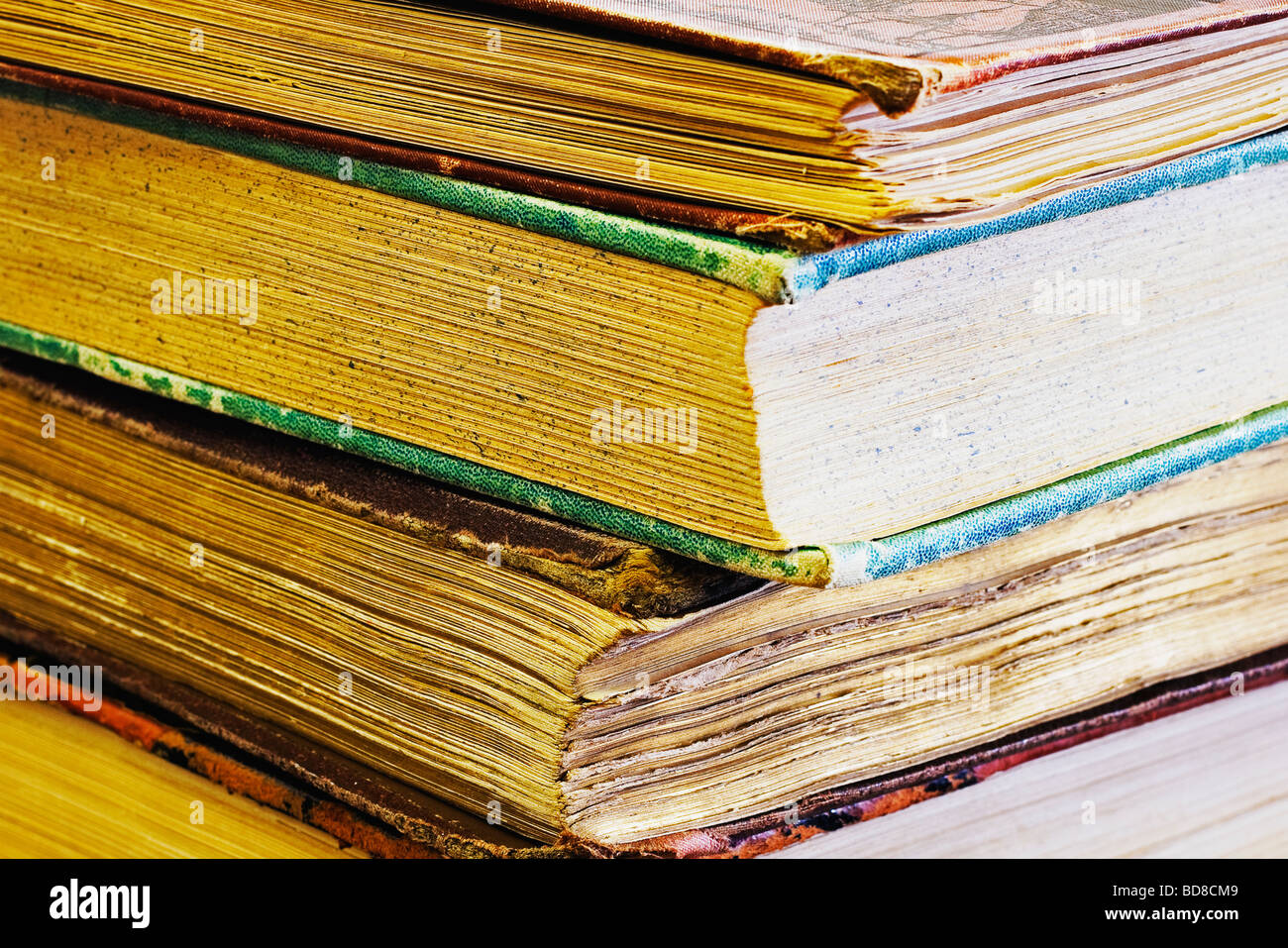 stack of old book Stock Photo - Alamy