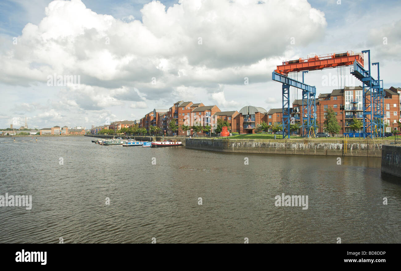 Preston docks development Stock Photo - Alamy