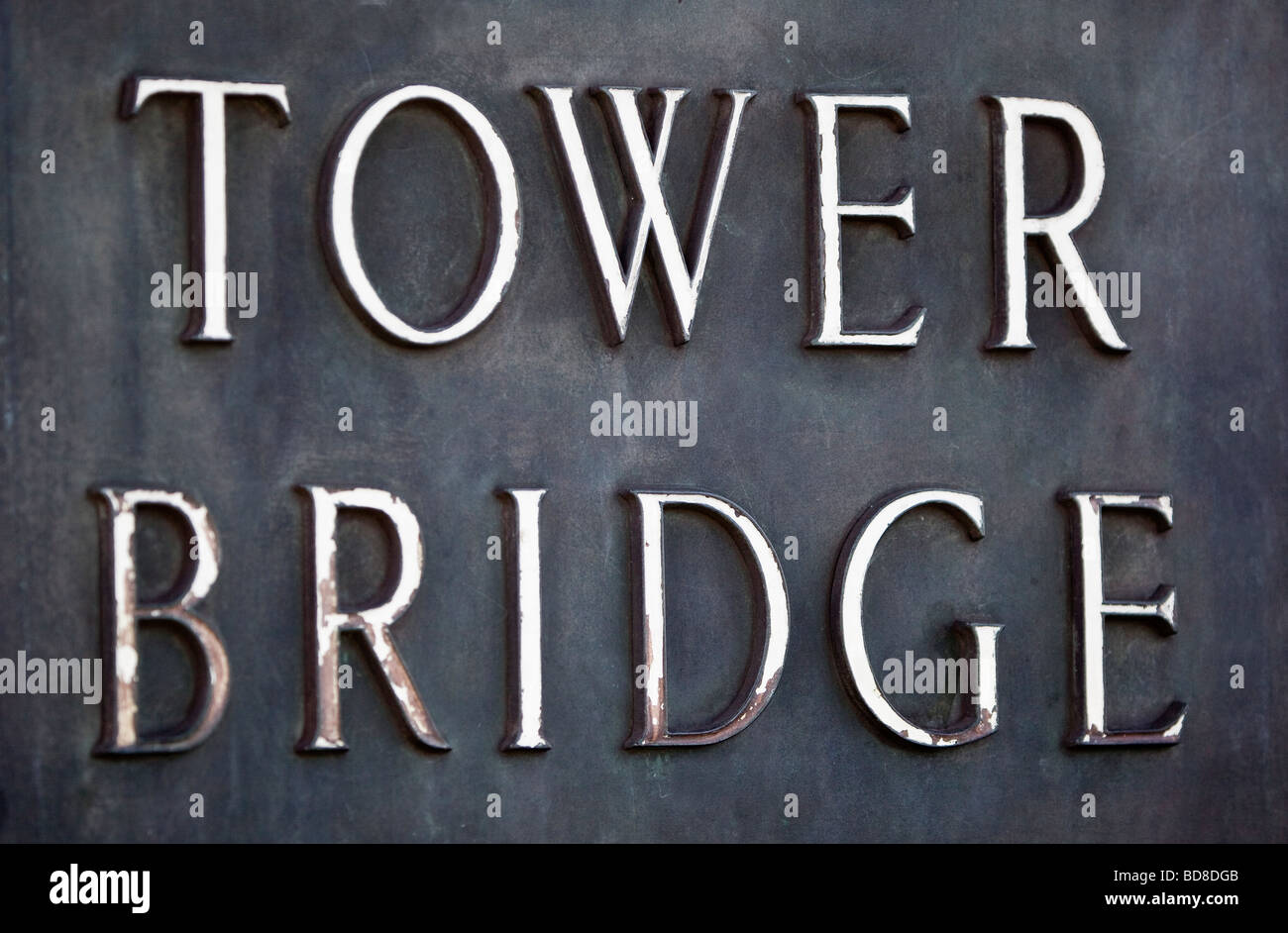 Sign tower bridge hi-res stock photography and images - Alamy