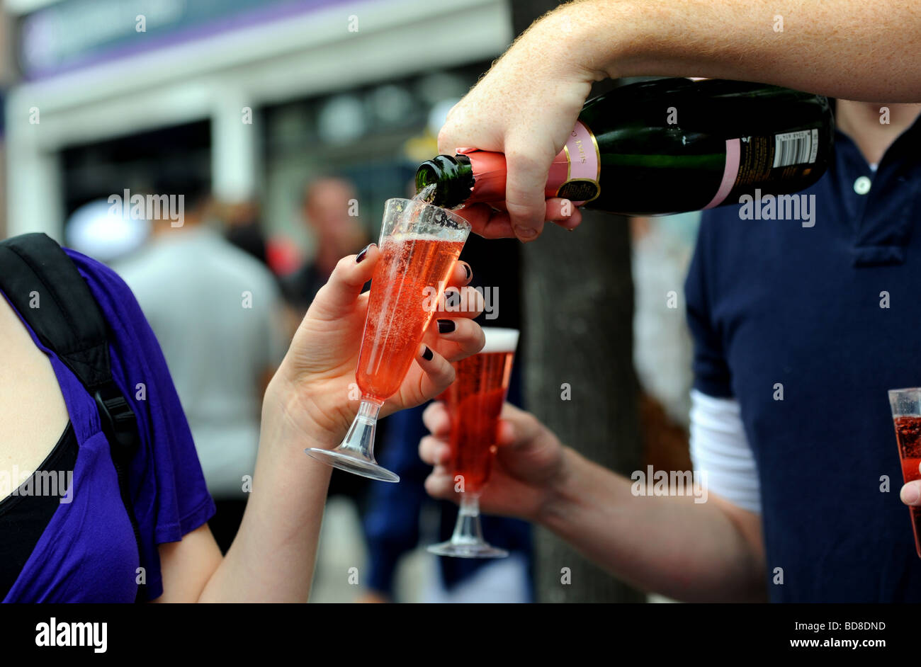 Plastic champagne glasses hi-res stock photography and images - Alamy