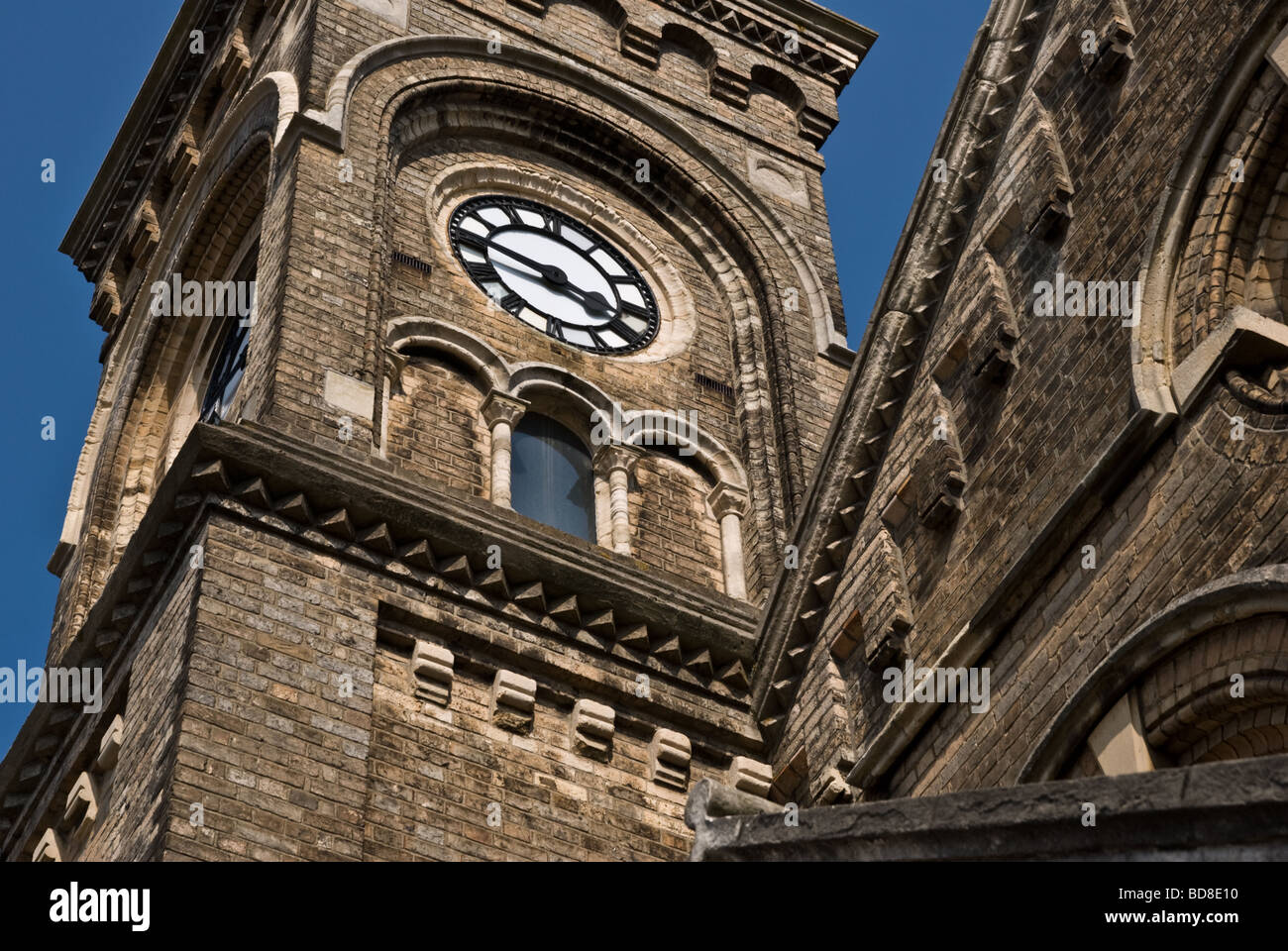A church clock tower Stock Photo - Alamy
