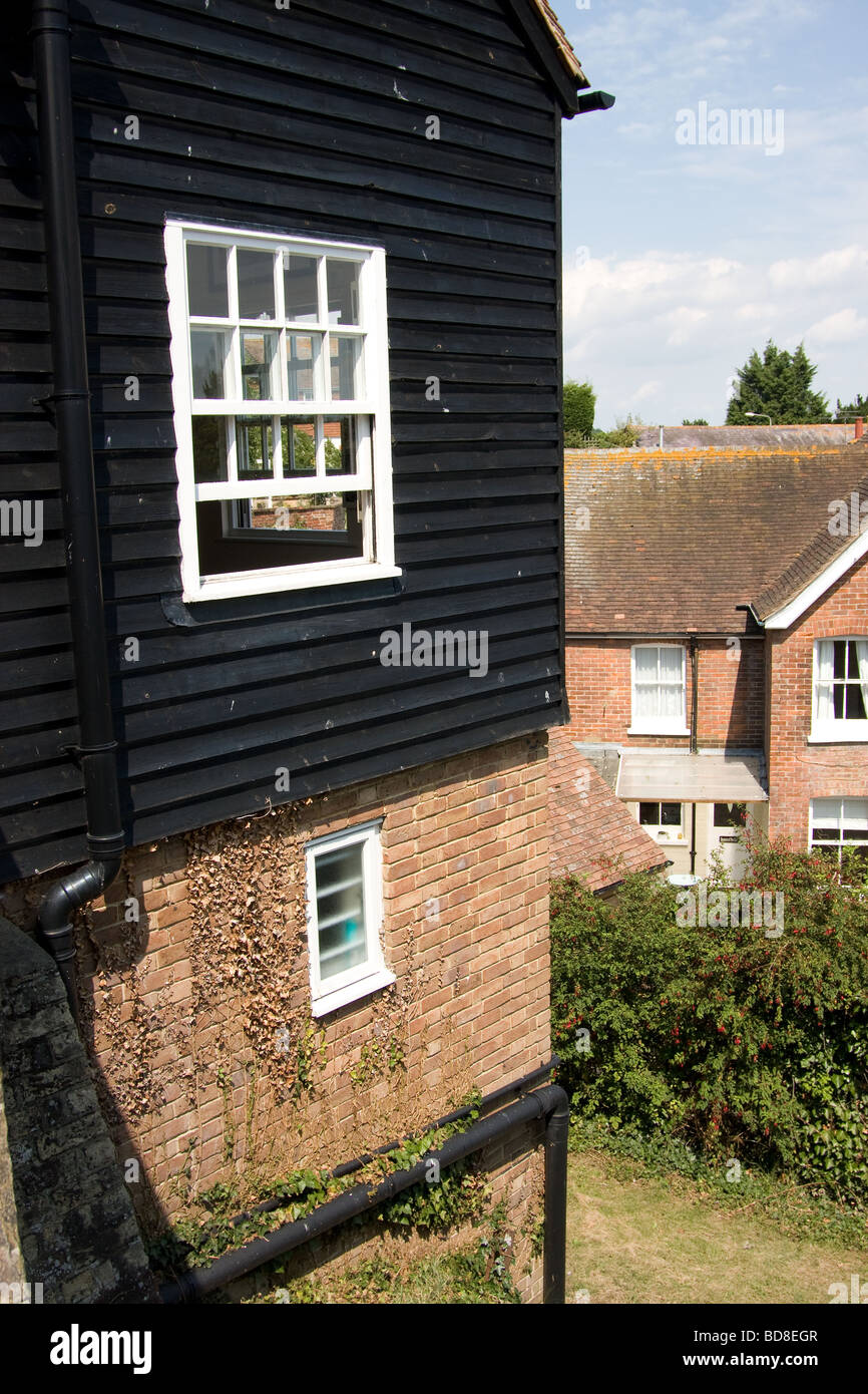 old ancient listed building shop visitors summer Rye town centre east ...