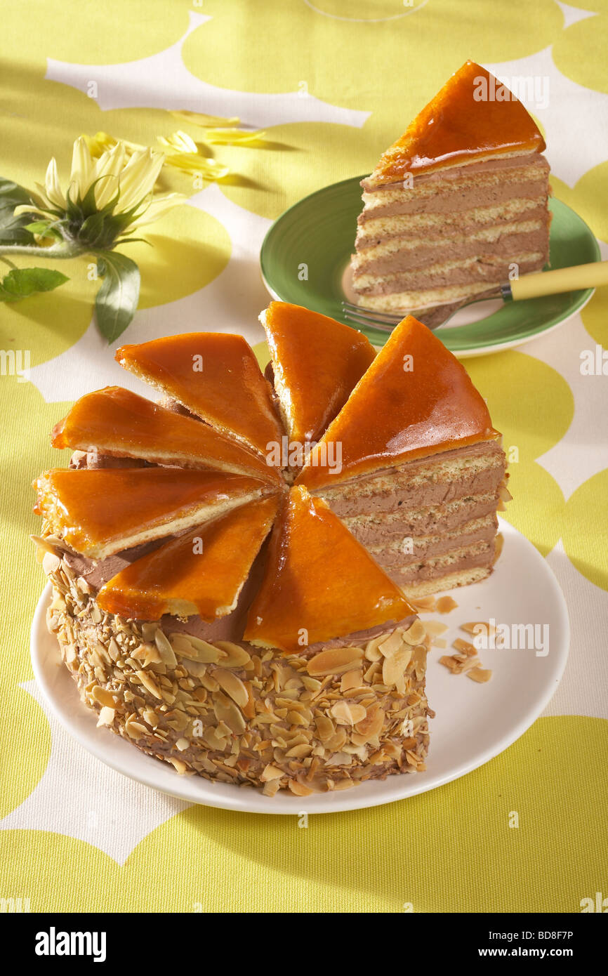Dobos cake at hi-res stock photography and images - Alamy