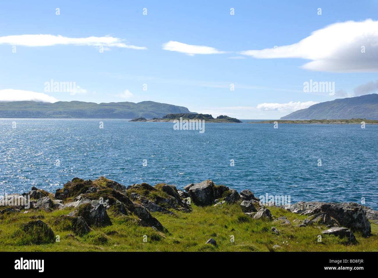 View from Craignish Point looking west towards Gulf of Corryvreckan on ...