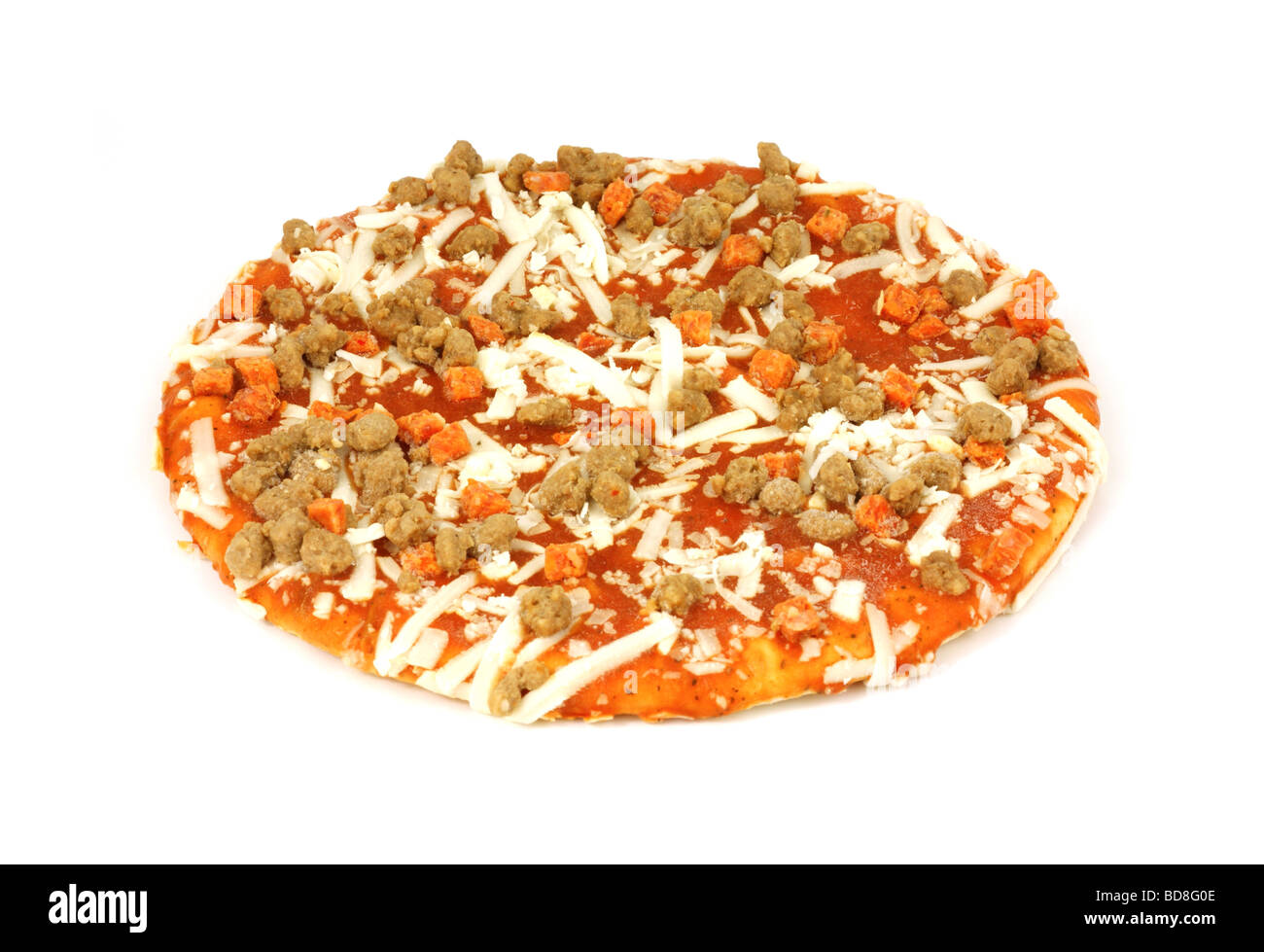 Small uncooked pizza Stock Photo - Alamy