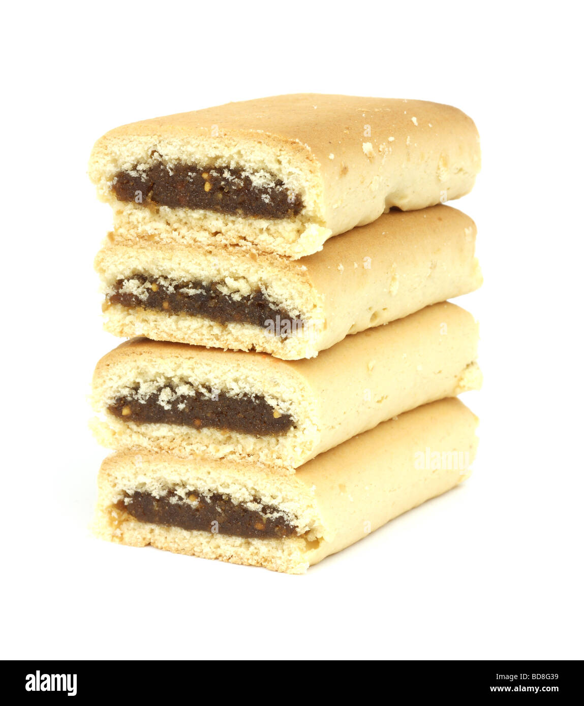 Stack of fig bars Stock Photo - Alamy