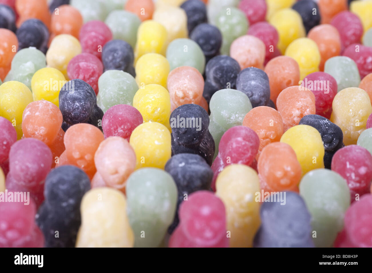 Groups of multi-coloured jelly baby sweets Stock Photo - Alamy
