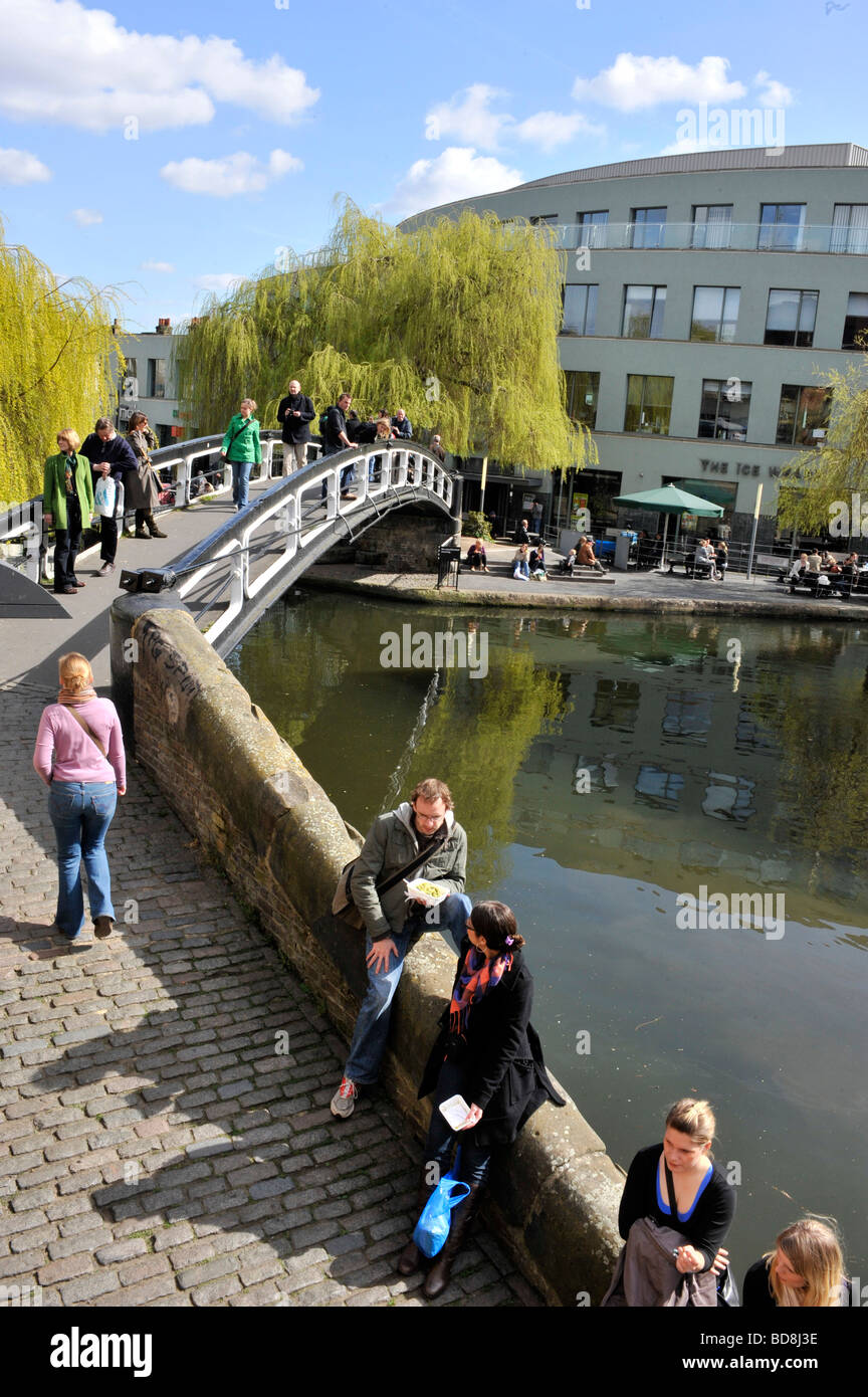 bridge over river at camden london england Stock Photo - Alamy