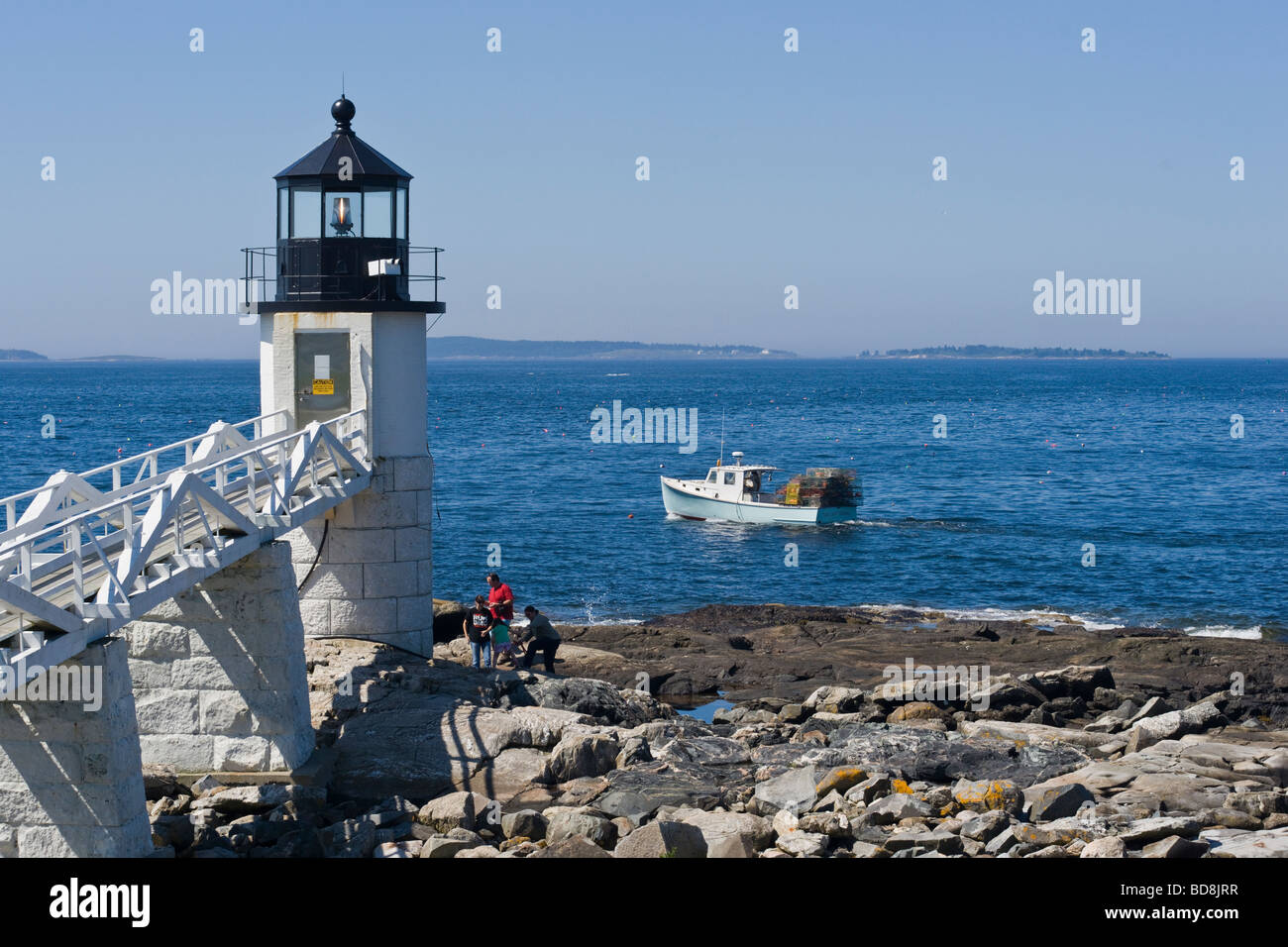 Marshall Point Lighthouse Maine USA Stock Photo - Alamy