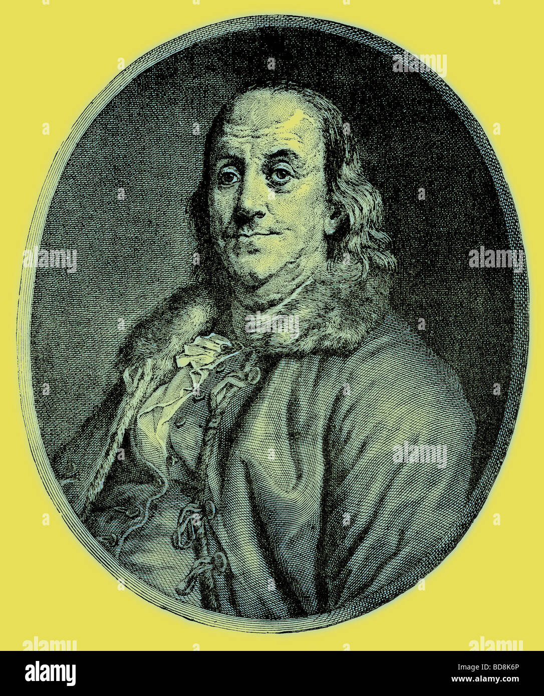 Benjamin Franklin Illustration from Cassell s Illustrated Universal ...