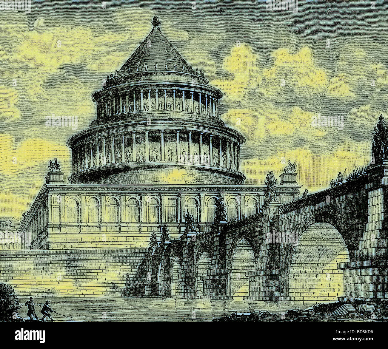 Mausoleum hadrian reconstruction hi-res stock photography and images ...