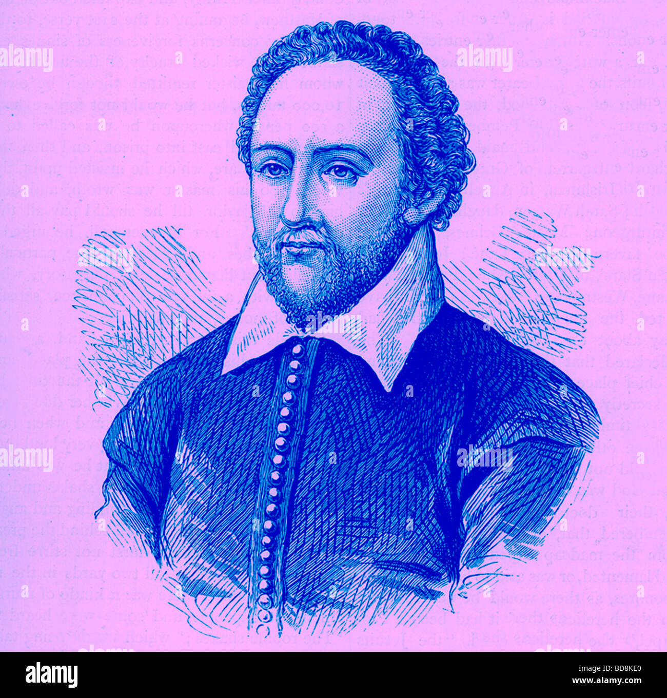 Richard Burbage Illustration from Old and New London by Edward Walford ...