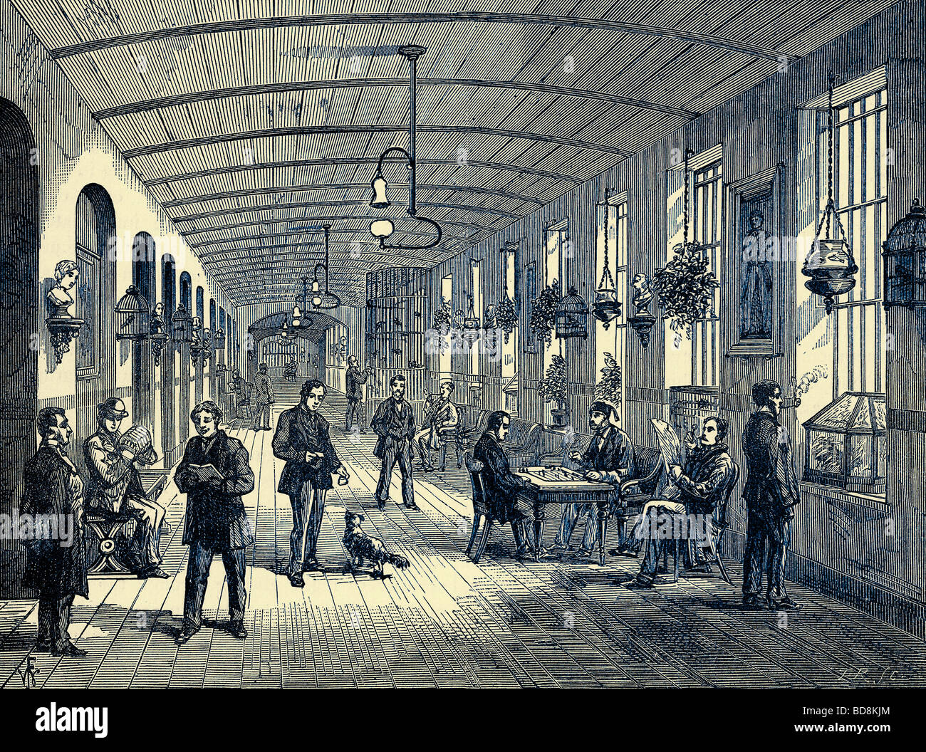 A Ward in Bethlehem Hospital Illustration from Old and New London by ...