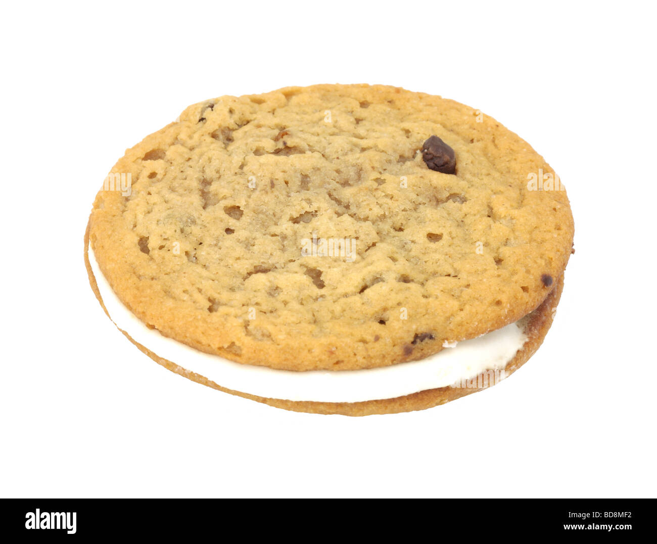 Chocolate chip creme cookie Stock Photo - Alamy