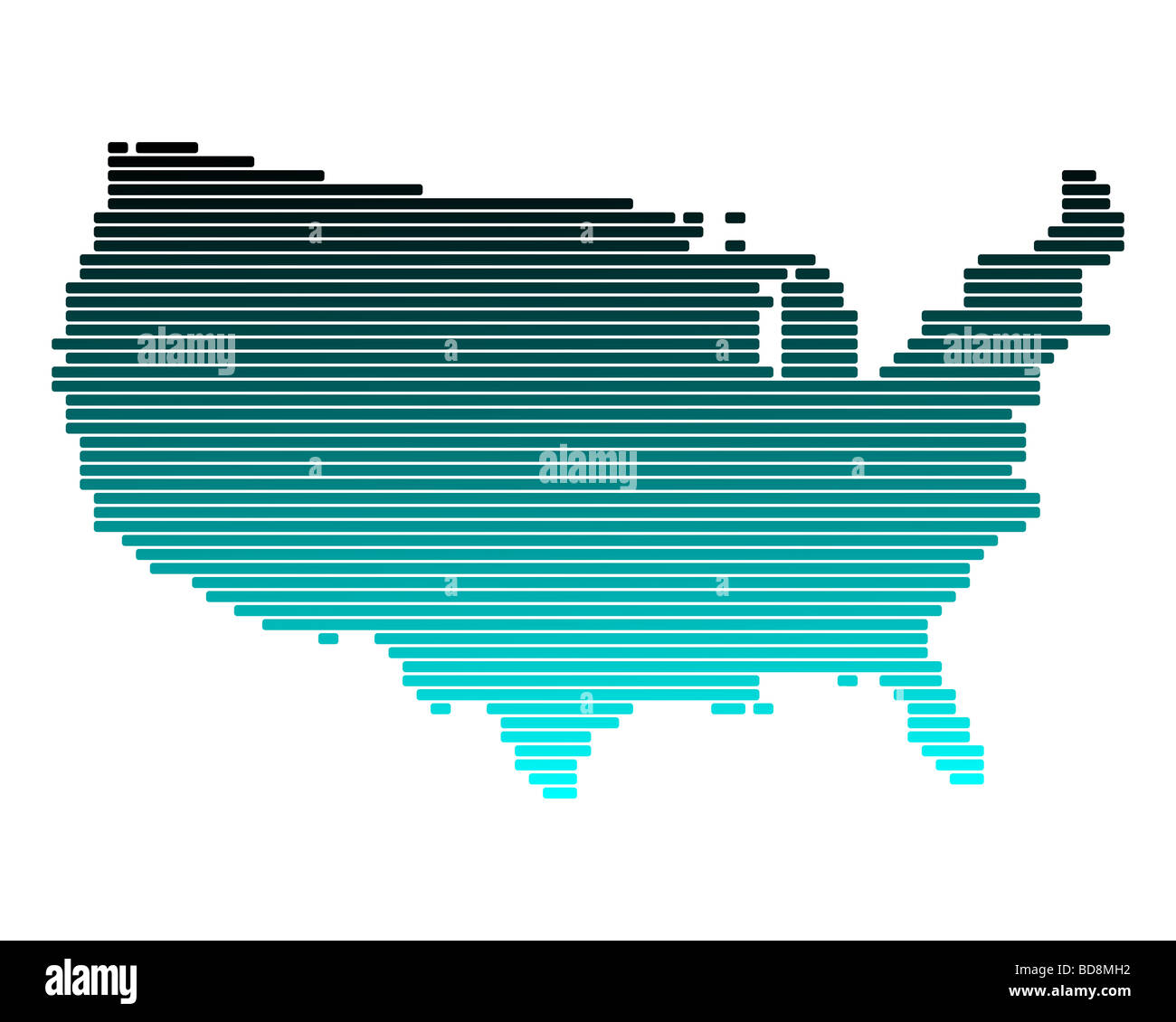 United states map Cut Out Stock Images & Pictures - Alamy