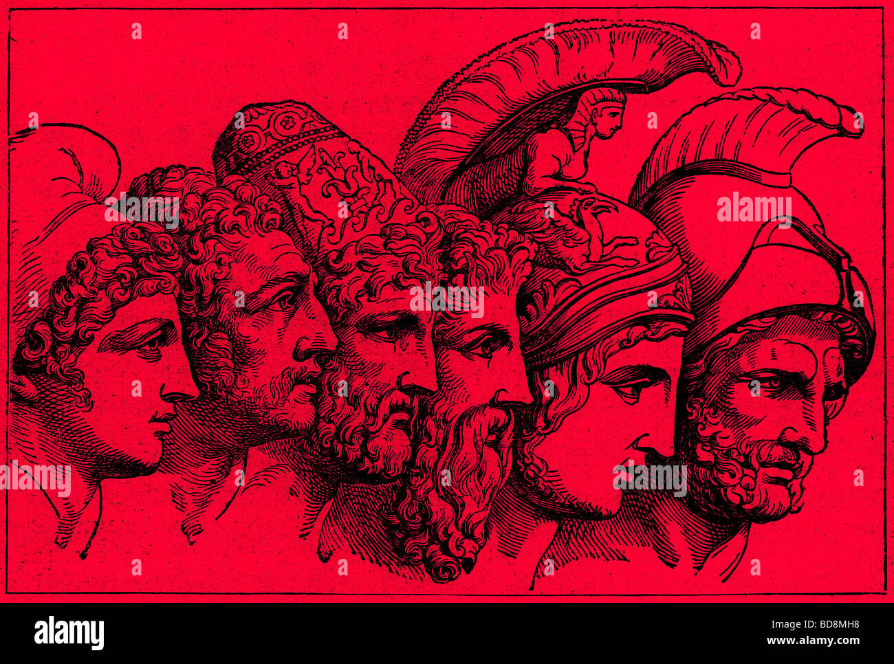 Heroes of the Trojan War Stock Photo - Alamy