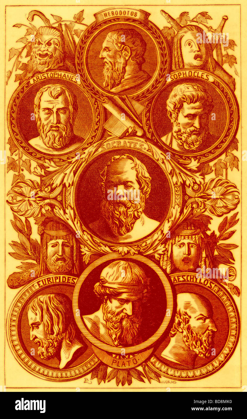 Historian Philosophers and Dramatists of Ancient Greece Stock Photo - Alamy