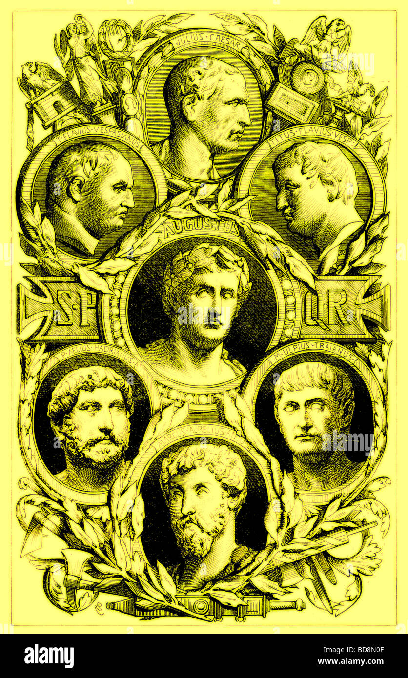 Roman emperors Illustration from The Illustrated History of the World ...