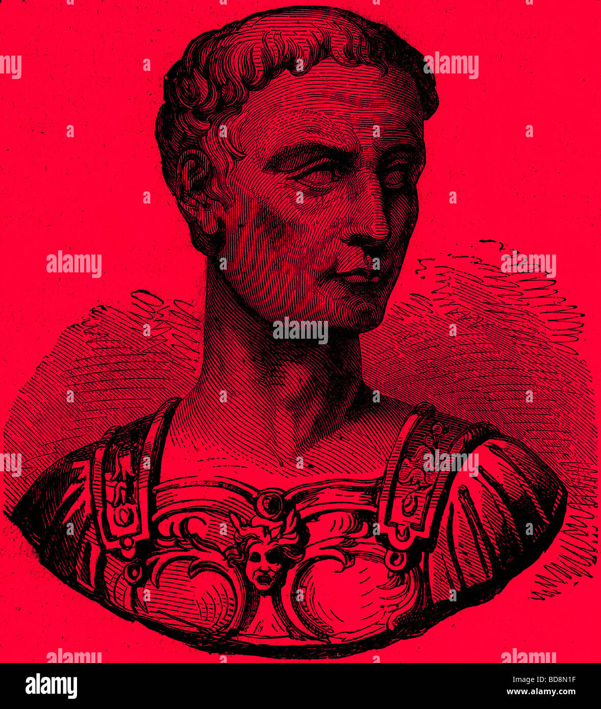 Caius Julius Caesar Illustration from The Illustrated History of the ...