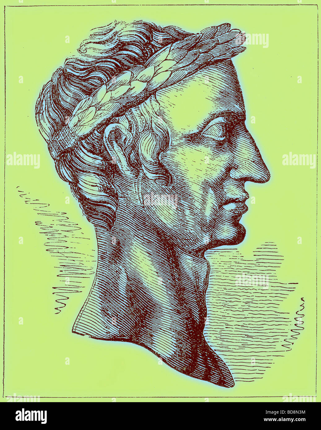 Julius Caesar Illustration from The Illustrated History of the World ...