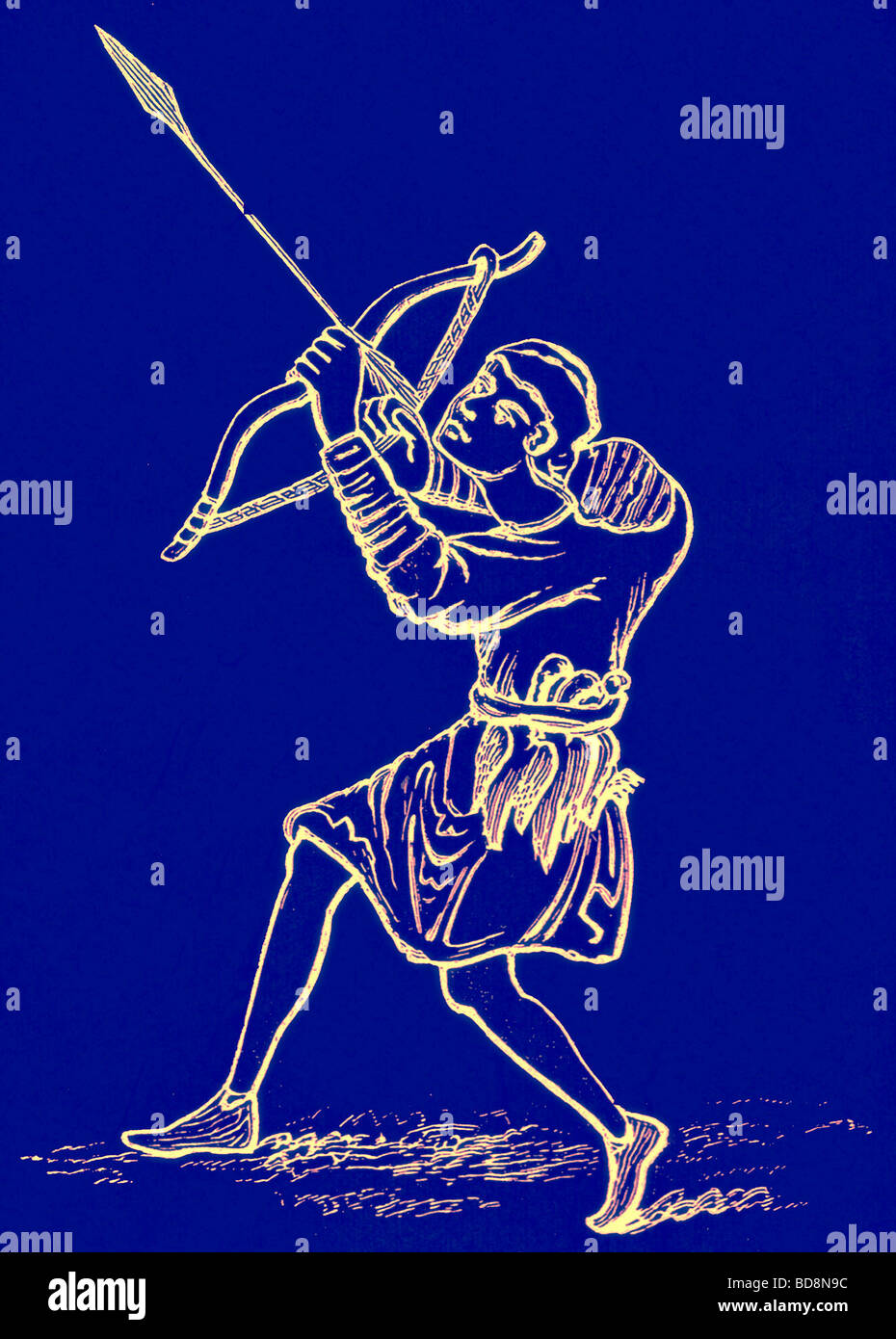 Archer 11th century Illustration from A Short History of the English ...