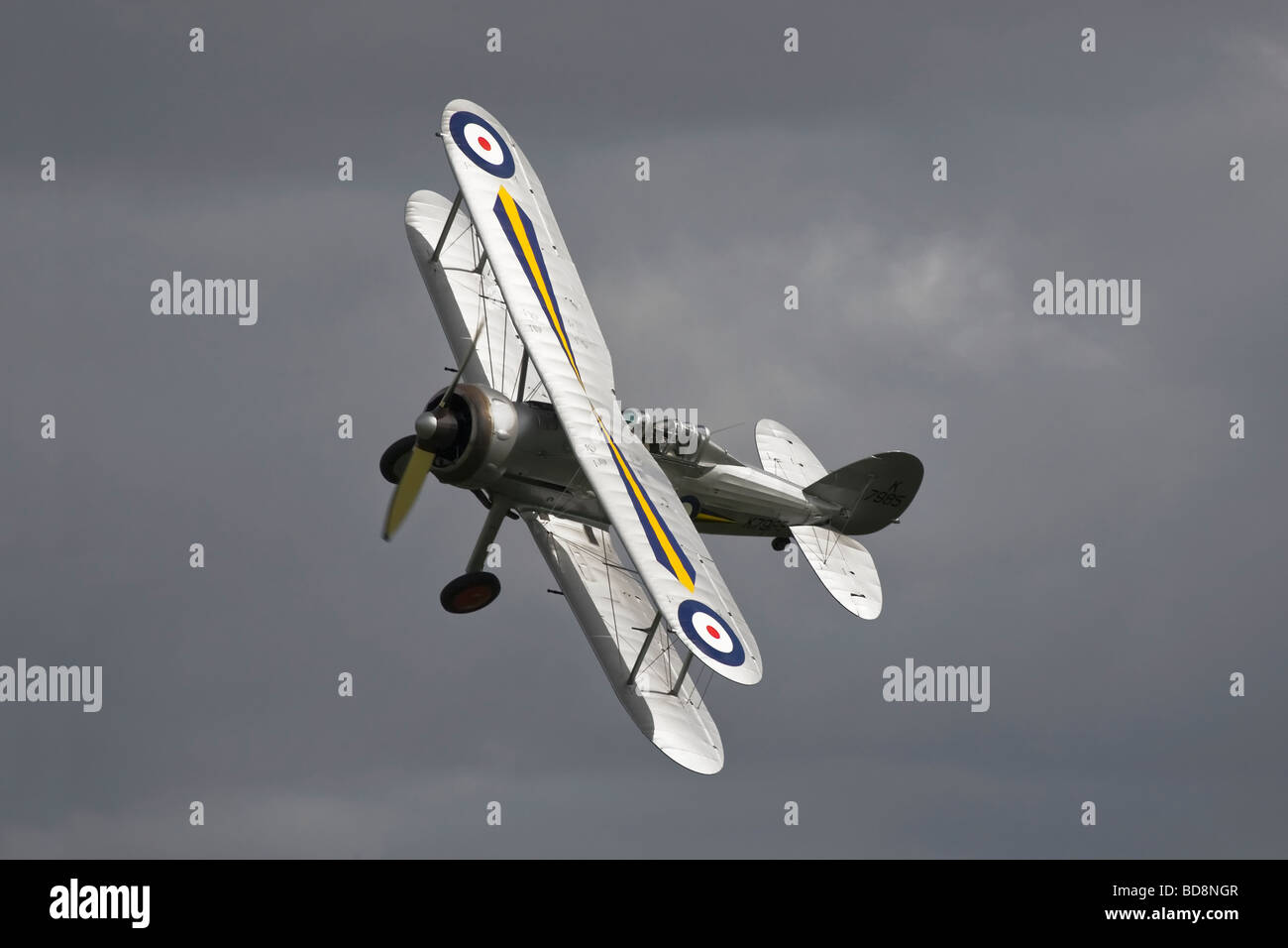An RAF Gloster Gladiator biplane fighter Stock Photo - Alamy