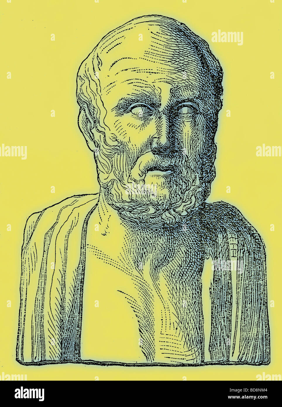 Hippocrates Illustration from The Illustrated History of the World Ward ...