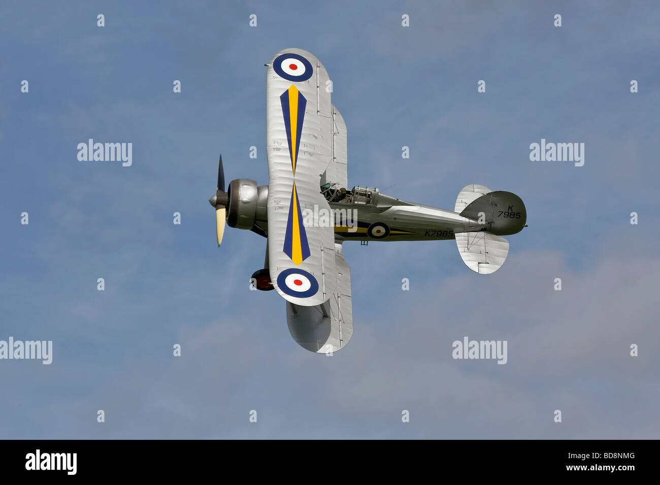 An RAF Gloster Gladiator biplane fighter Stock Photo - Alamy