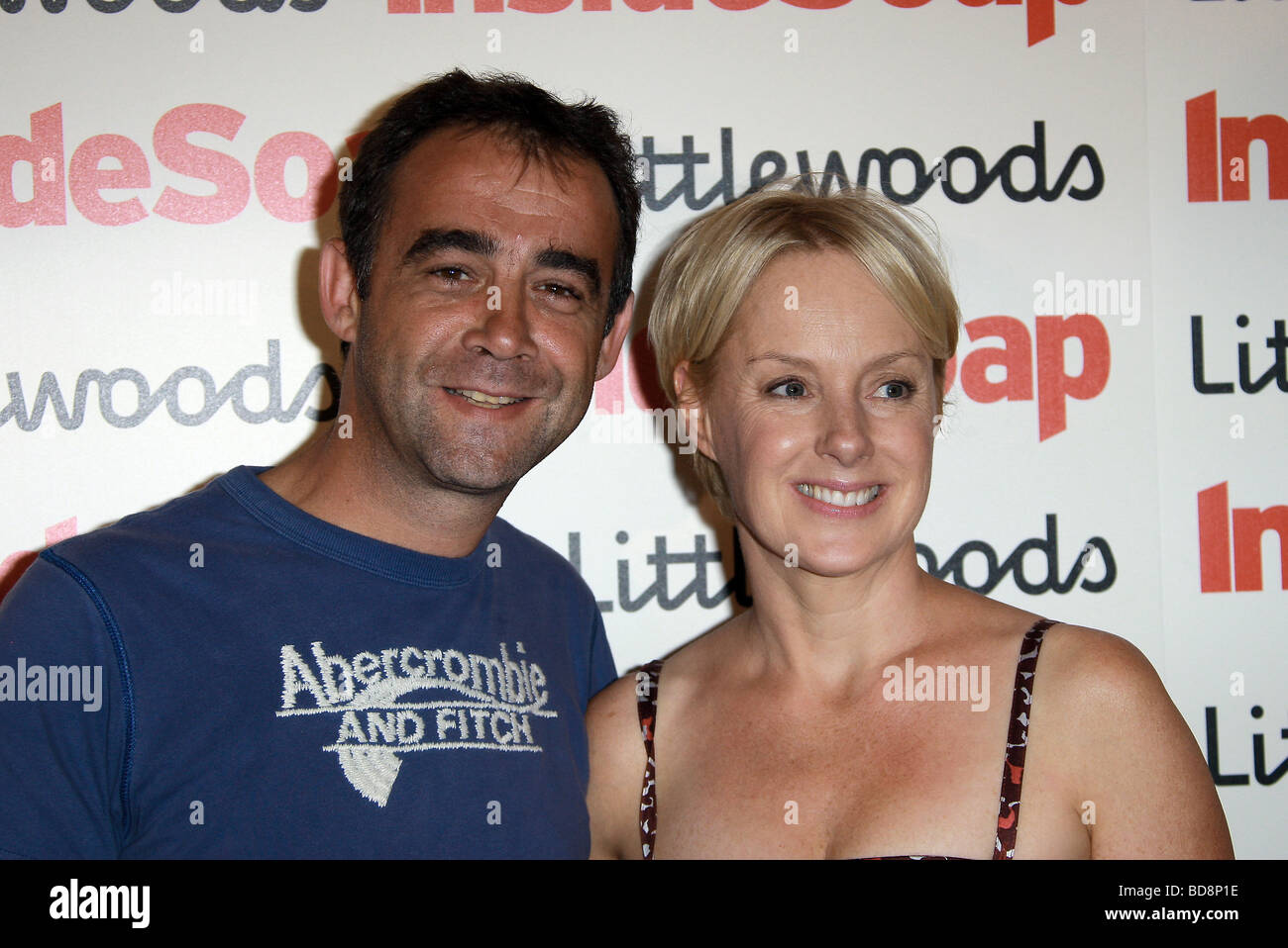 MICHAEL LE VELL & SALLY WHITAKER INSIDE SOAP AWARDS NOMINATIONS PARTY ...