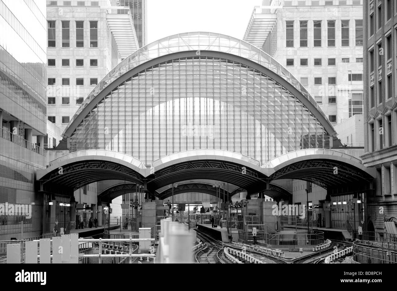 Docklands rail station hi-res stock photography and images - Alamy
