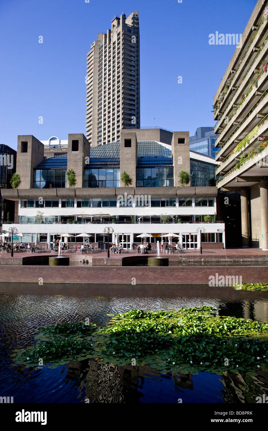 Waterside Terrace at The Barbican Centre London Stock Photo - Alamy
