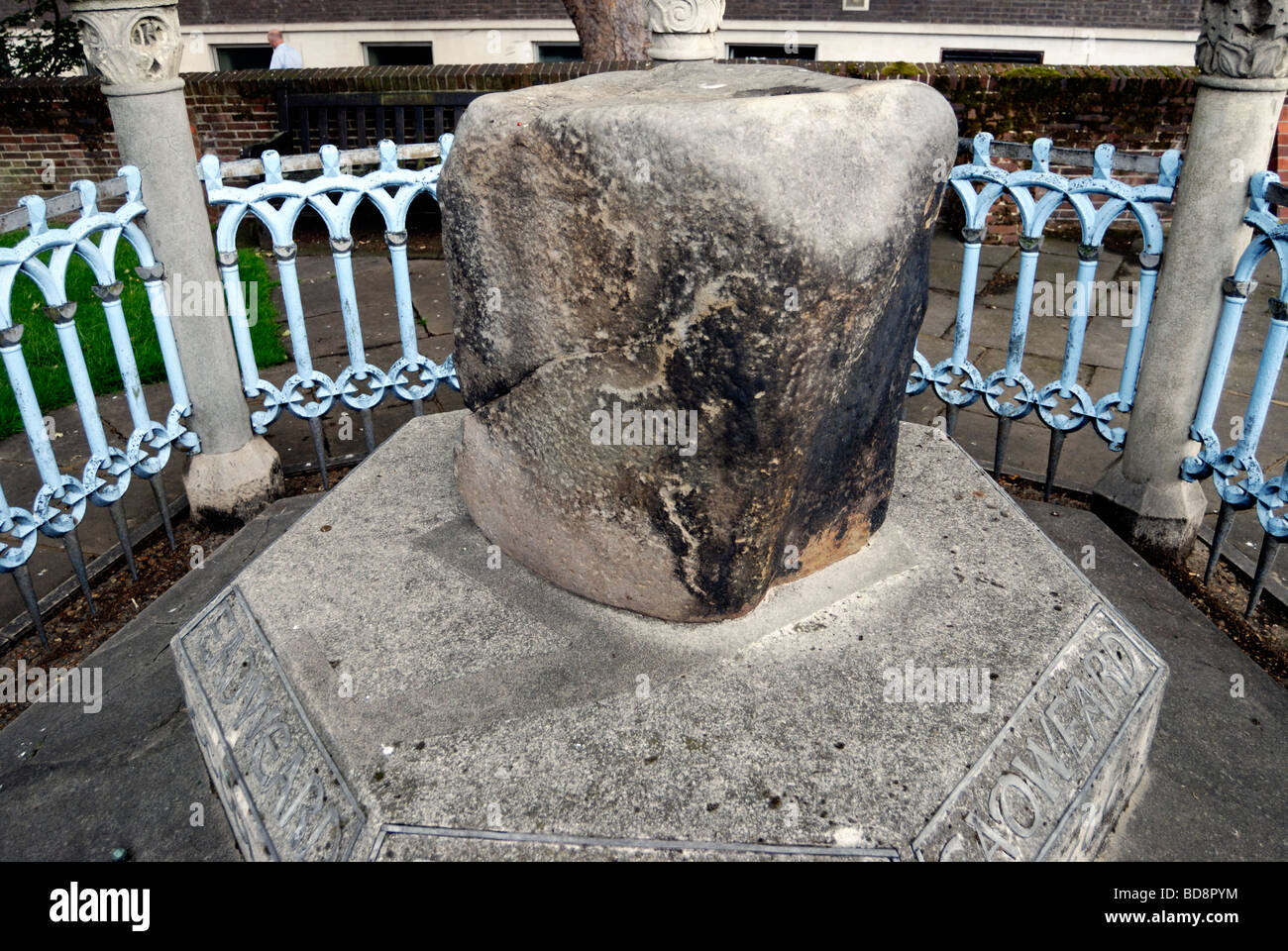 The Coronation Stone used to crown Saxon Kings Stock Photo - Alamy