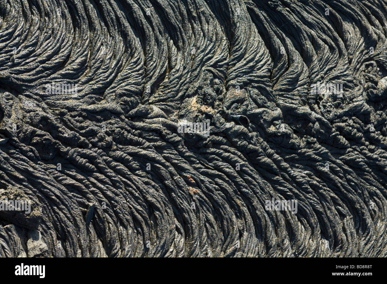 Hot Pahoehoe Lava Creates Ribbon-Like Shapes as it cools Sullivan Bay ...