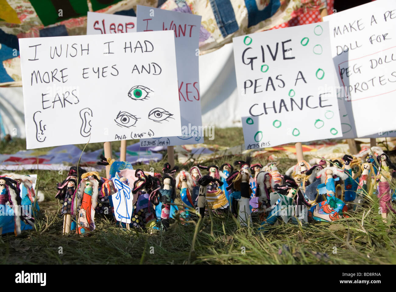 Peg Dolls at The Big Chill Festival 2009 Stock Photo - Alamy