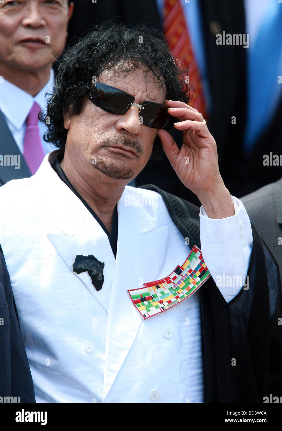 MUAMMAR GADDAFI LIBYAN LEADER 10 July 2009 THE GUARDIA DI FINANZA ...
