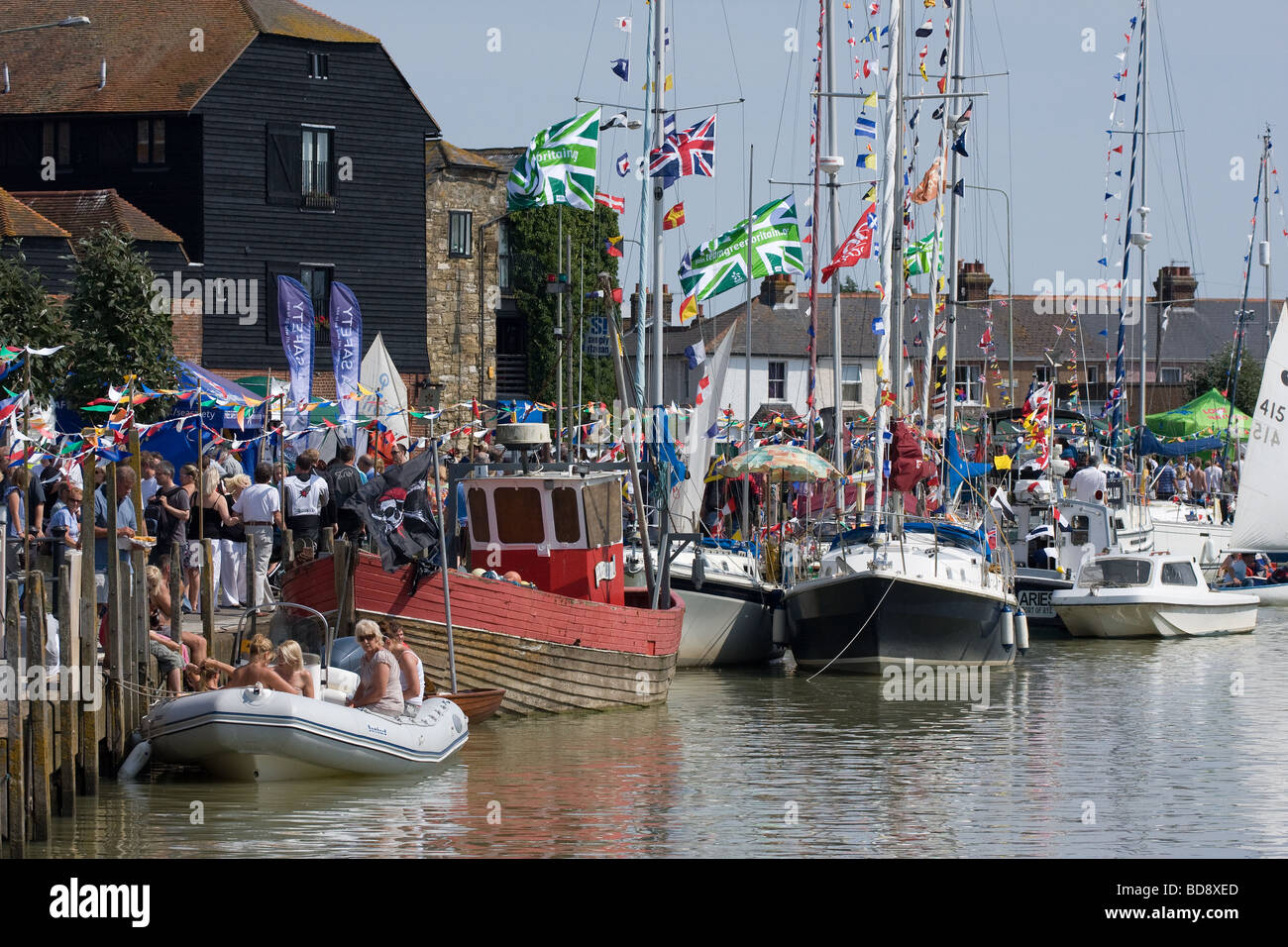 maritime festival Rye Strand Quay river tillingham east sussex england ...