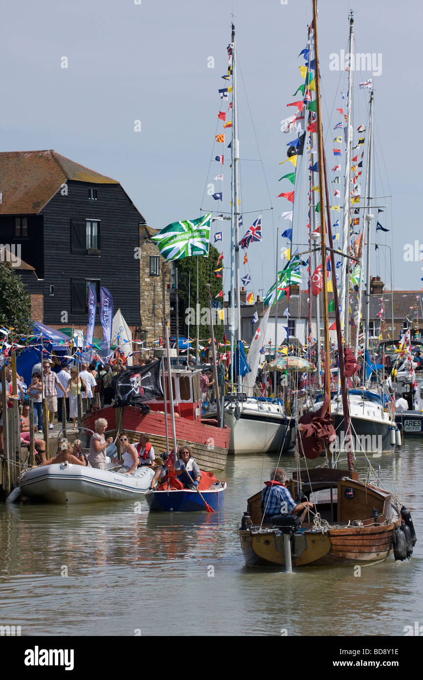 maritime festival Rye Strand Quay river tillingham east sussex england ...