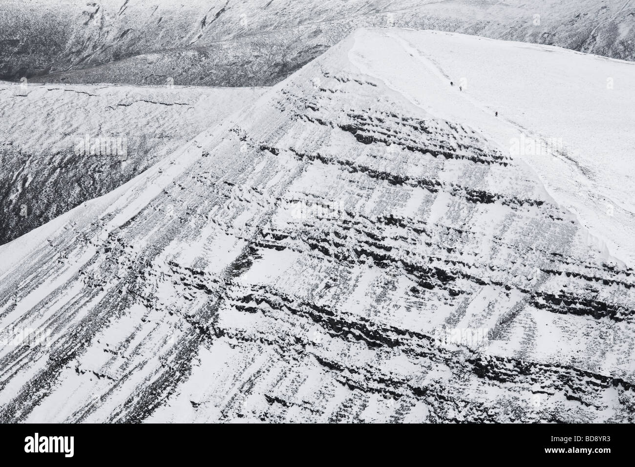 Cribyn in winter, Brecon Beacons National Park, Wales Stock Photo - Alamy