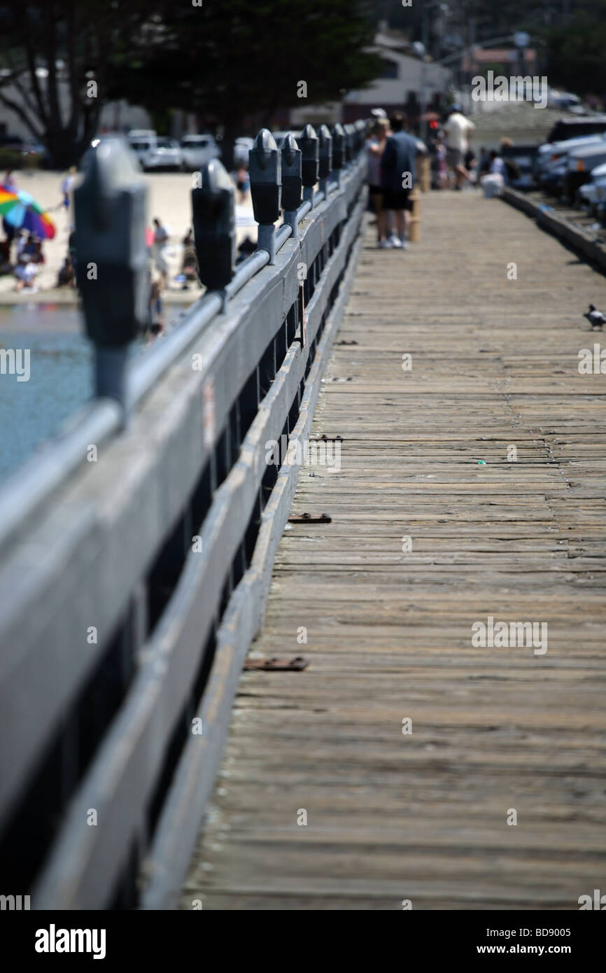 Pier boardwalk at Monterrey California Stock Photo - Alamy