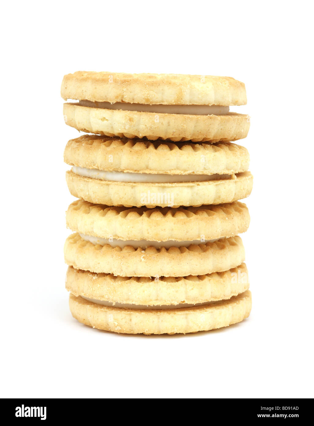 Stacked round sandwich cookies hi-res stock photography and images - Alamy